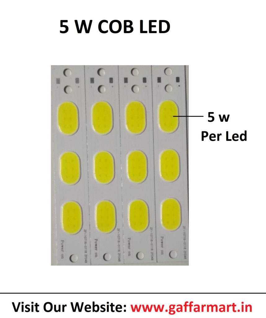 4 Volt COB LED SMD Diode, 5 Watt COB LED Cool White - 4 Pcs