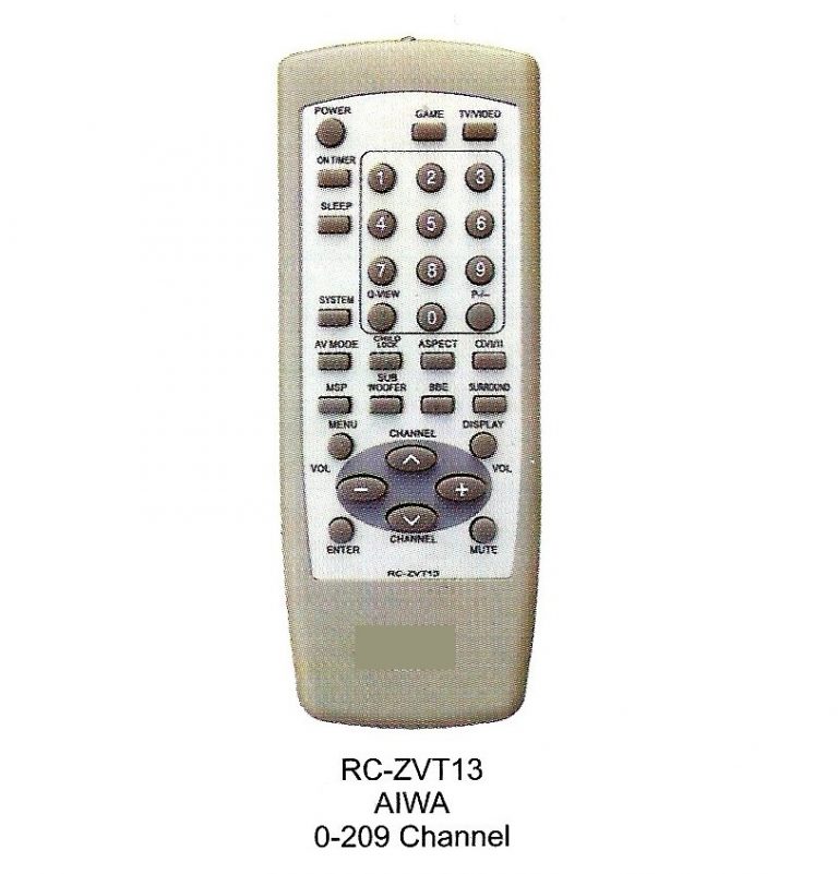 AIWA TV Remote Buy Online @ Lowest Price (RC-ZVT13-AIWA-0-209-CHANNEL)